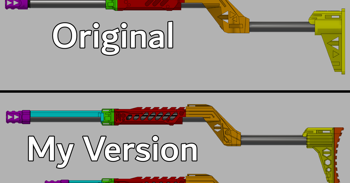 VR Gunstock For Quest 2 (Sanlaki remix) Hardware Store Pipes Compatible ...