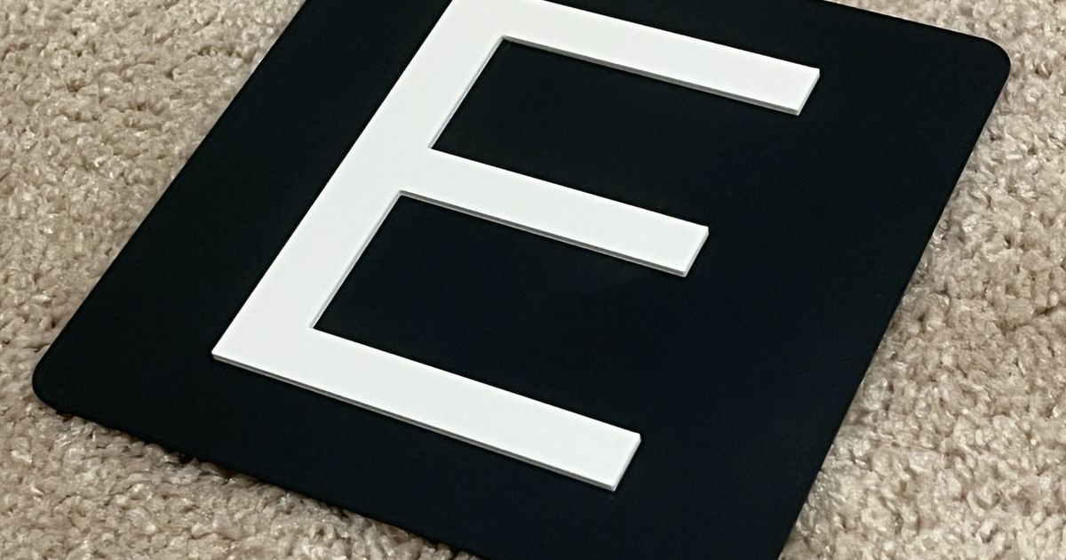 E sign by KindredQualm | Download free STL model | Printables.com