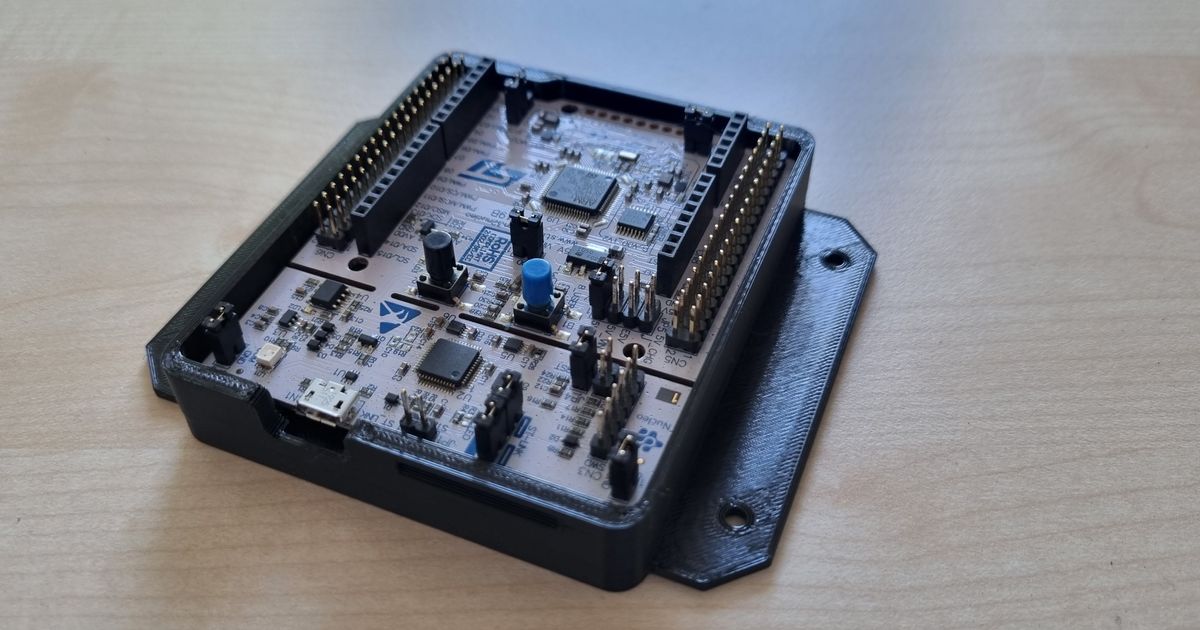 Nucleo 64 case with cover by jacek | Download free STL model ...