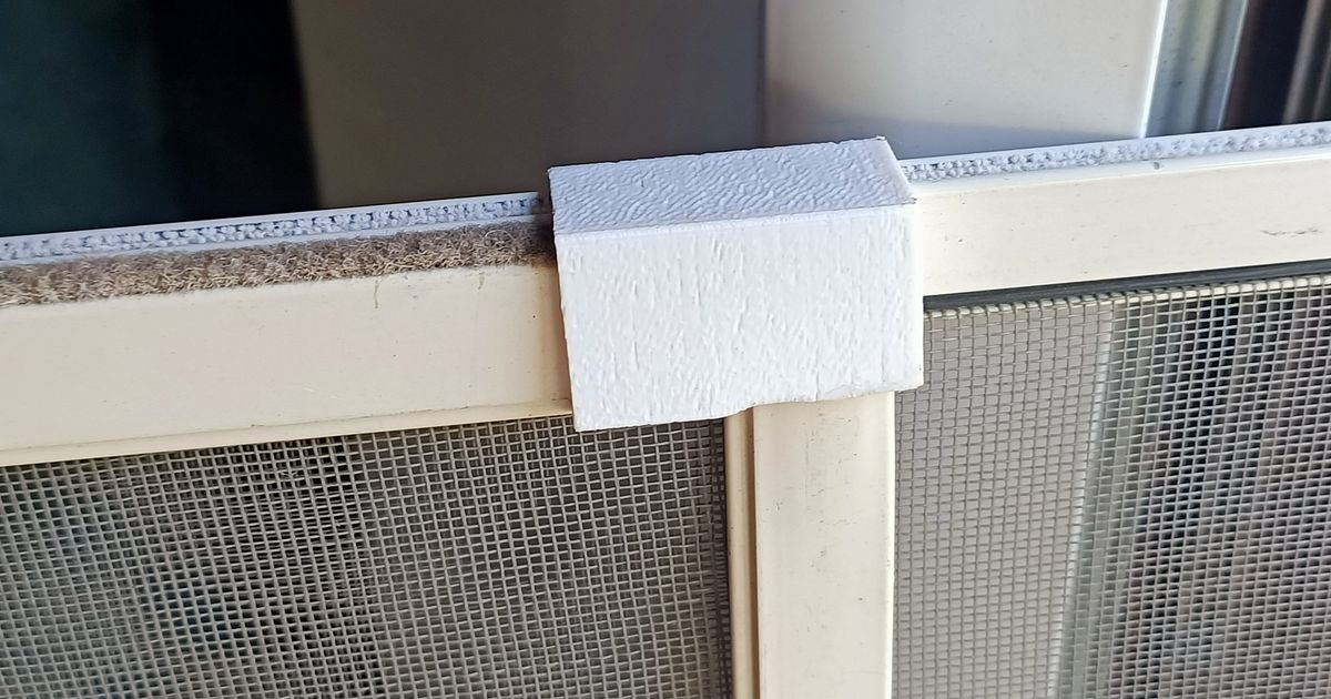 Corner for panel mosquito nets and V2 - Second removable version by ...