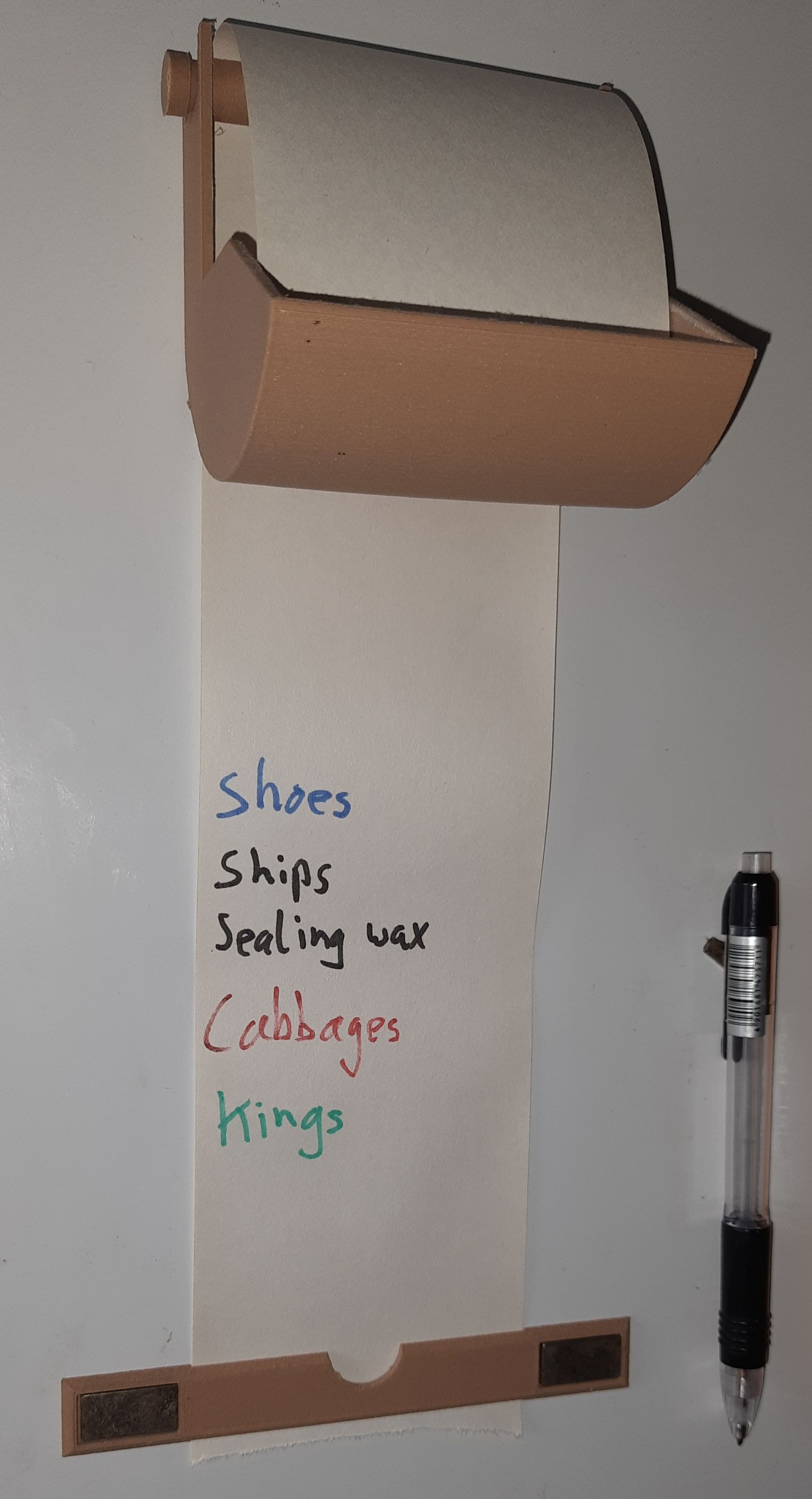 Yet another magnetic shopping list holder by The Real Gareth Evans ...