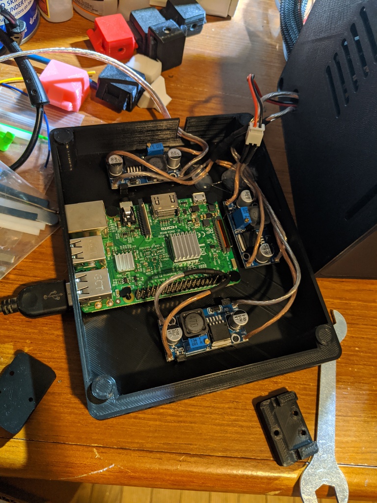 ender 3 control box with Pi and 3 buck converters by fuferman ...