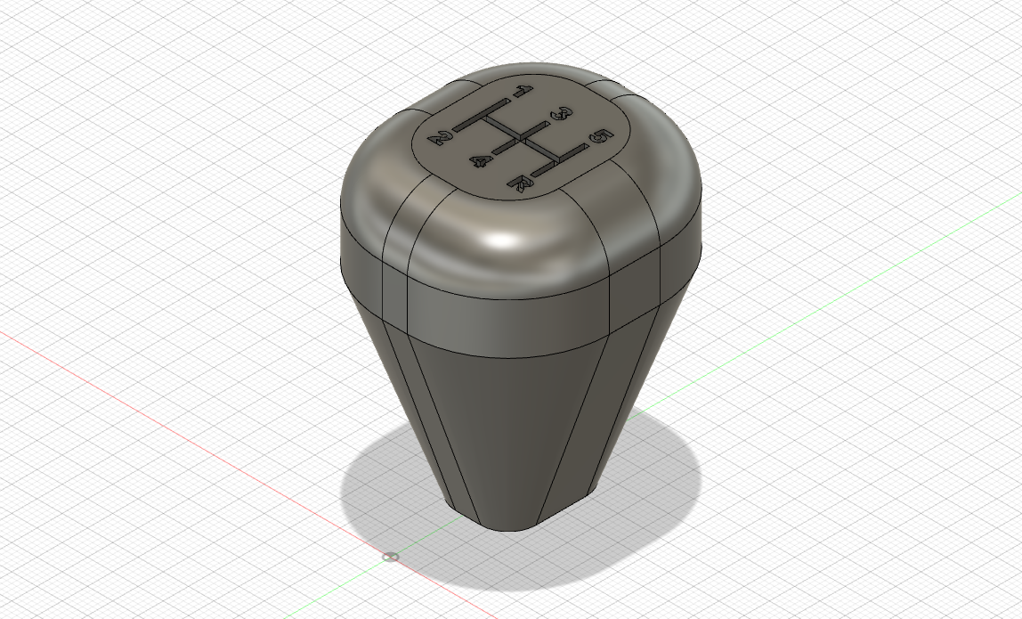 Shift knob - 5 speed with 13.5mm diameter hole by Heleplanchiste ...