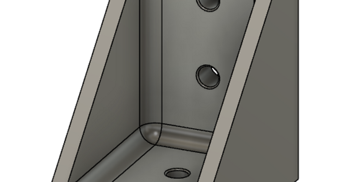 Angle Bracket 1 x 1.5 x 1.5 by kevinbish15 | Download free STL model ...
