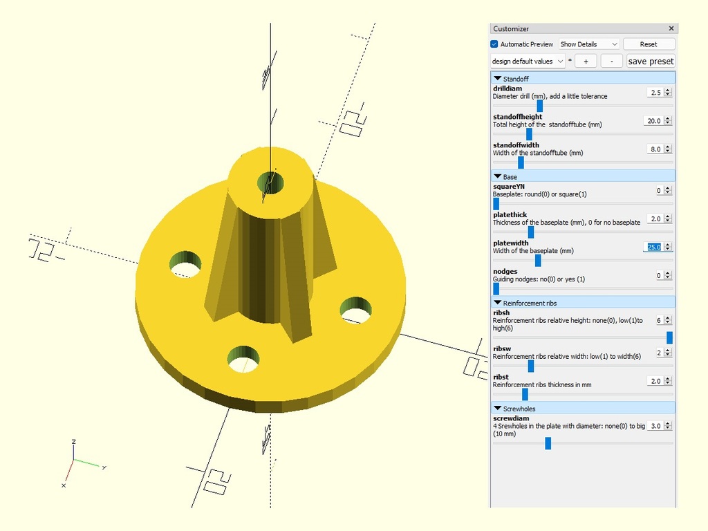 Standoff for electronics, cases, replacement etc. Customizable. by Coat ...