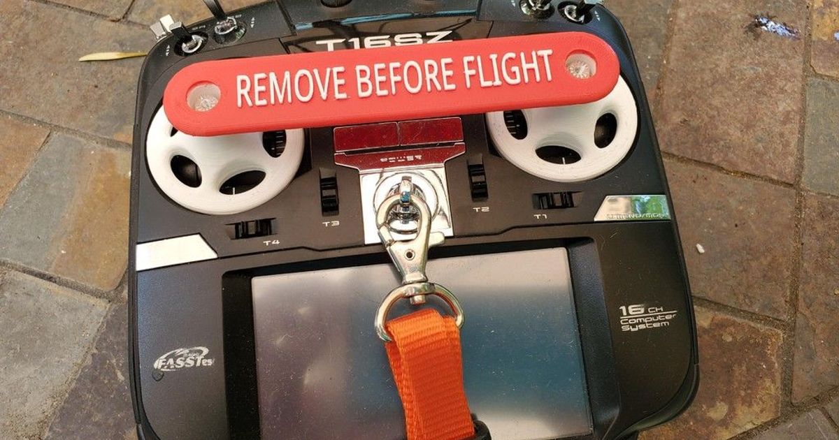 Futaba T16SZ Gimbal Protector - Remove Before Flight by Grebe ...