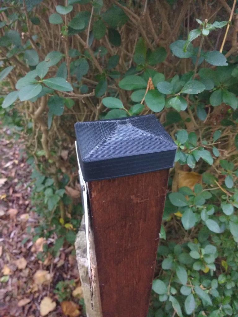 Fence Post Cap, Customizable by Coat | Download free STL model ...