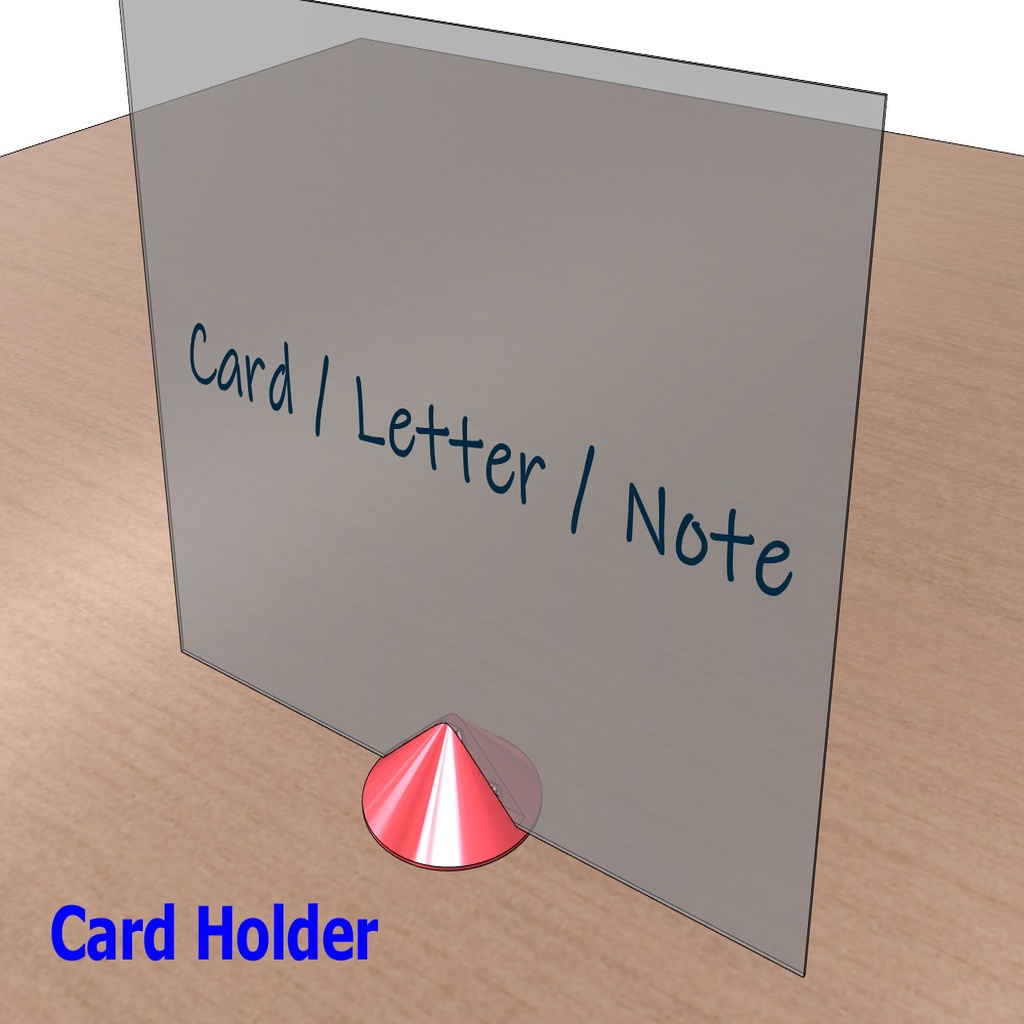 Card, letter, note, photo Stand, simple to print and use by Coat ...