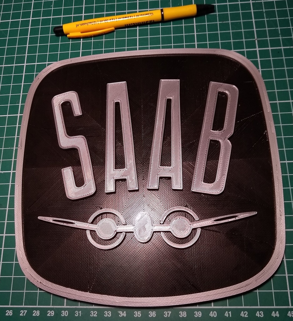 Saab logo by Coat | Download free STL model | Printables.com