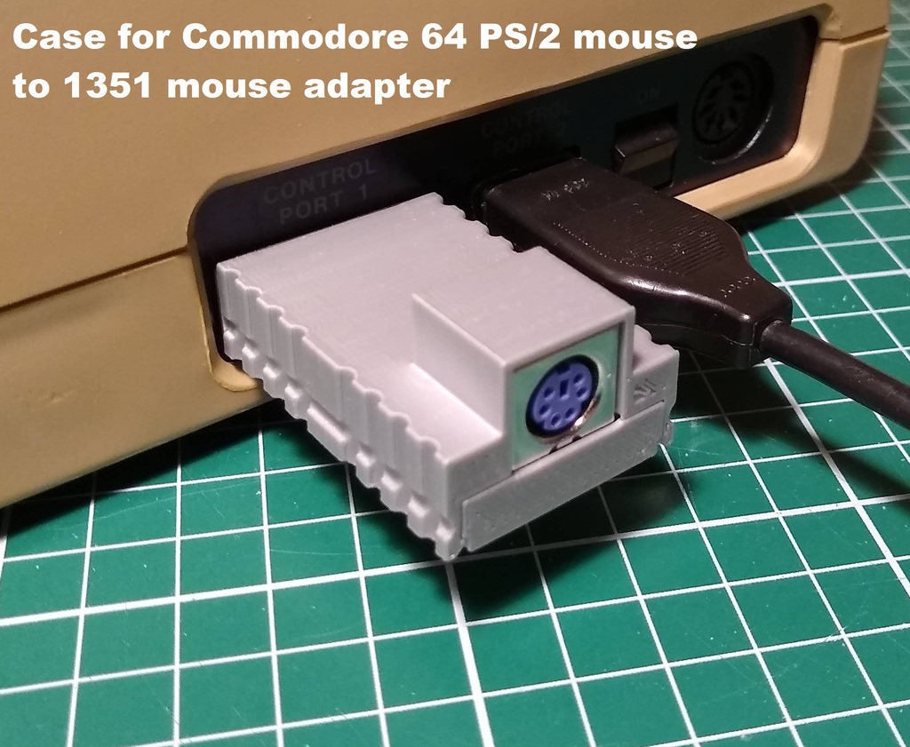 Case for Commodore 64 PS/2 mouse to 1351 mouse adapter by Coat ...
