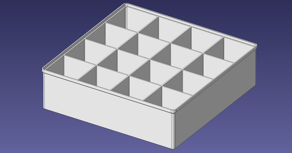 4x4 units, full height, 4x4 grid Stackable Insertbox by Bodo | Download ...