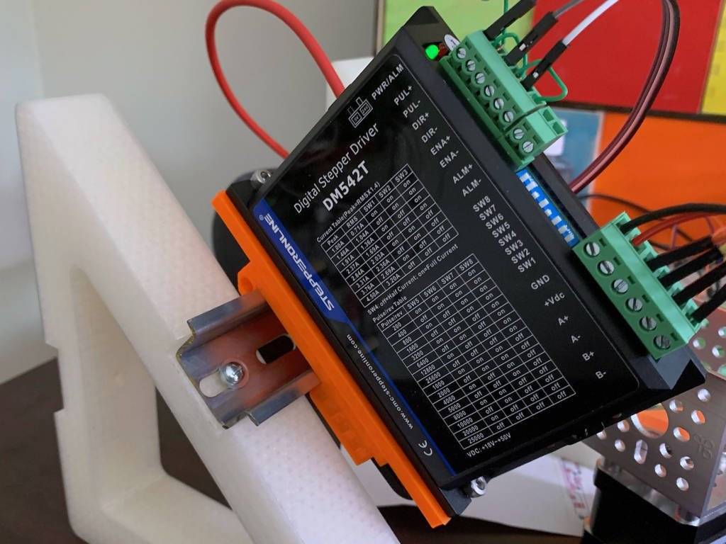 Din Rail Mount For A Dm542t Stepper Motor Driver By Notlikealeafonthewind Download Free Stl
