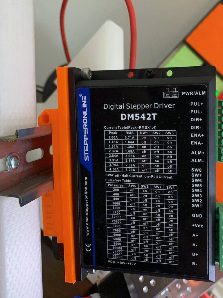 Din Rail mount for a DM542T stepper motor driver by ...