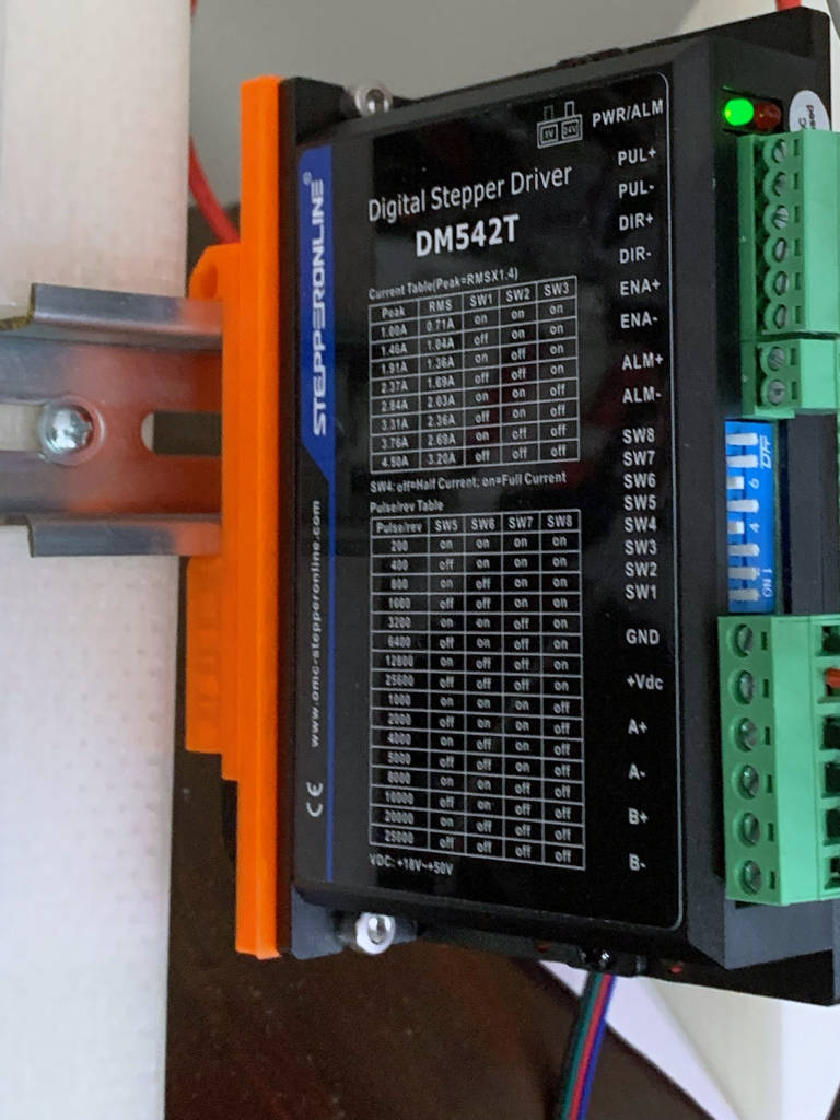 Din Rail mount for a DM542T stepper motor driver by ...
