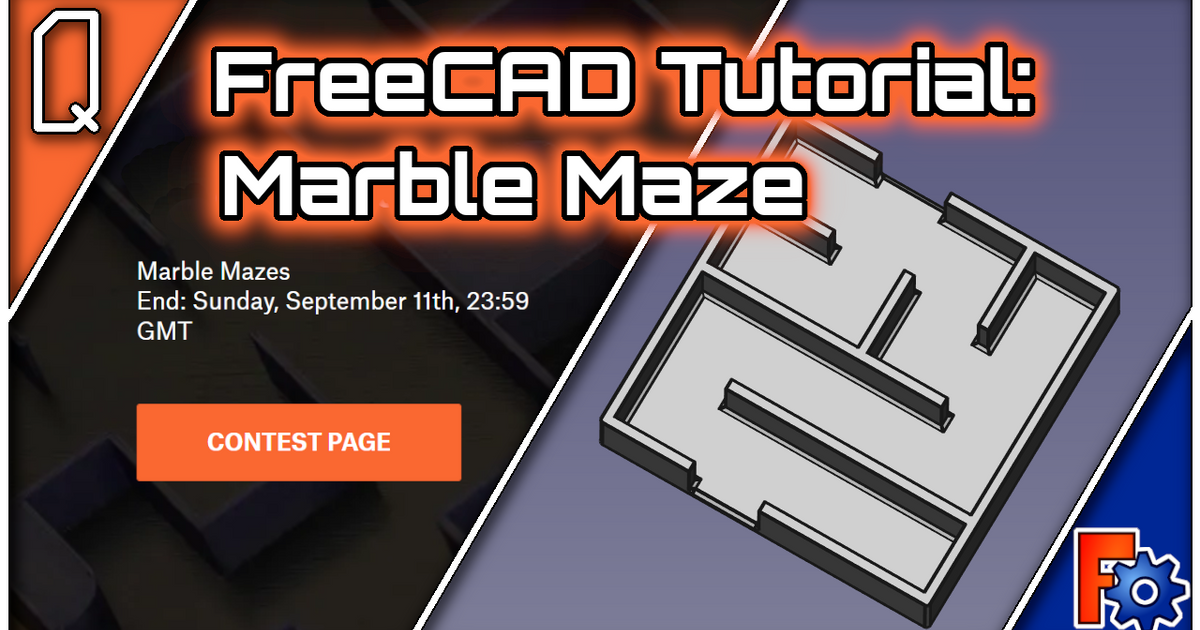 FreeCAD Tutorial: Marble Maze por Q | Descargar modelo STL gratuito ...