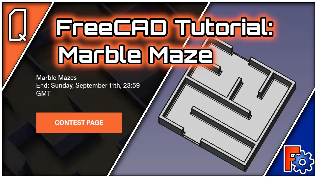 FreeCAD Tutorial: Marble Maze by Q | Download free STL model | Printables.com