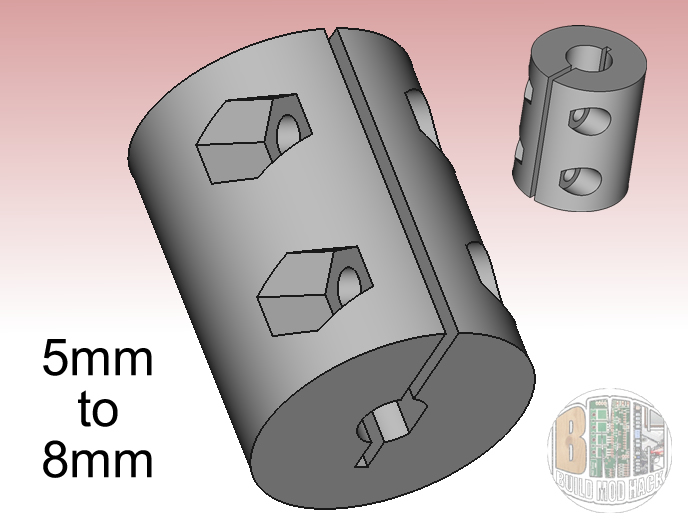 5mm to 8mm Stepper / 775 Motor Z Axis Shaft Coupler / Coupling by ...