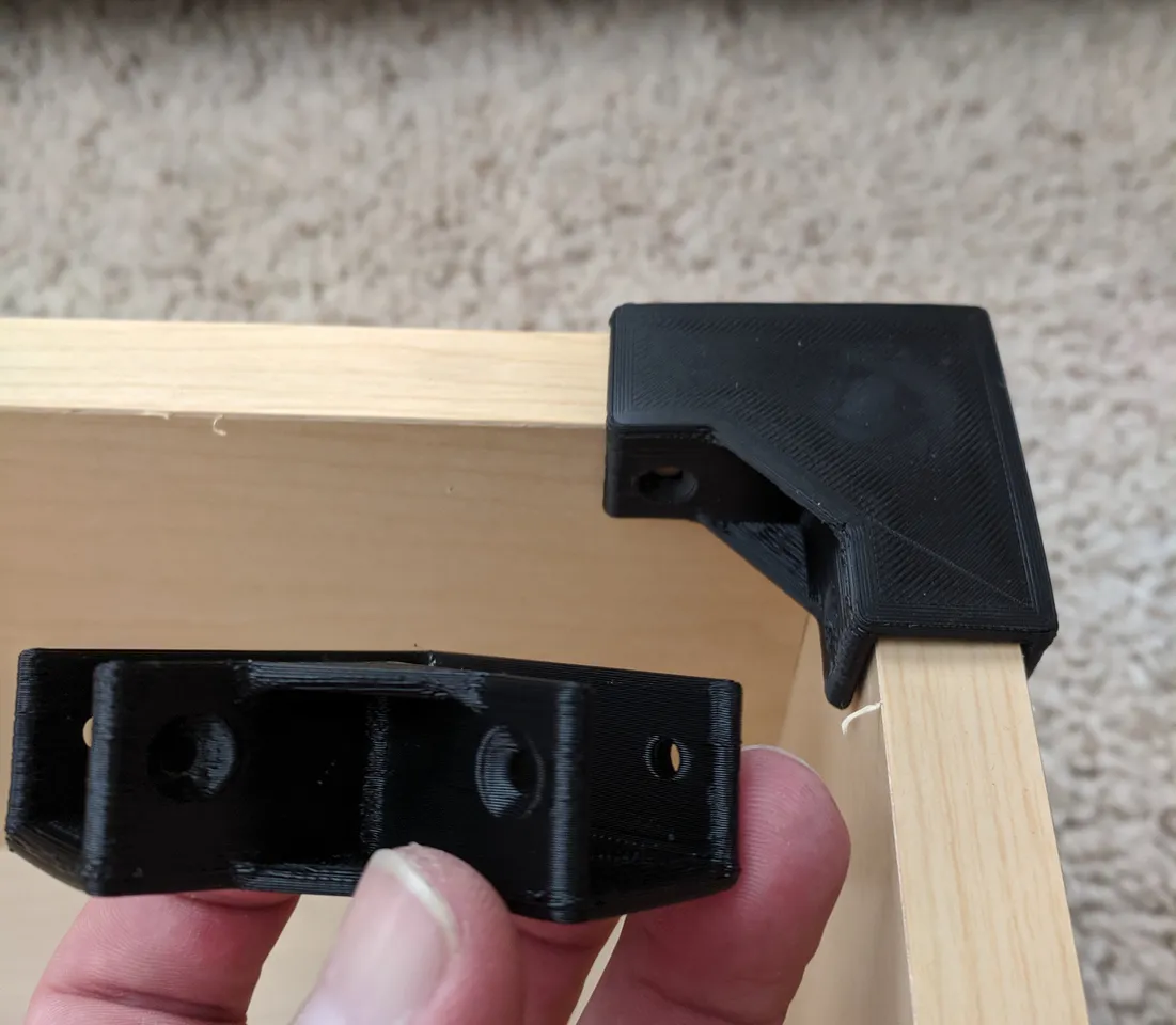 DRAWER CORNER BRACE by biketiger | Download free STL model | Printables.com