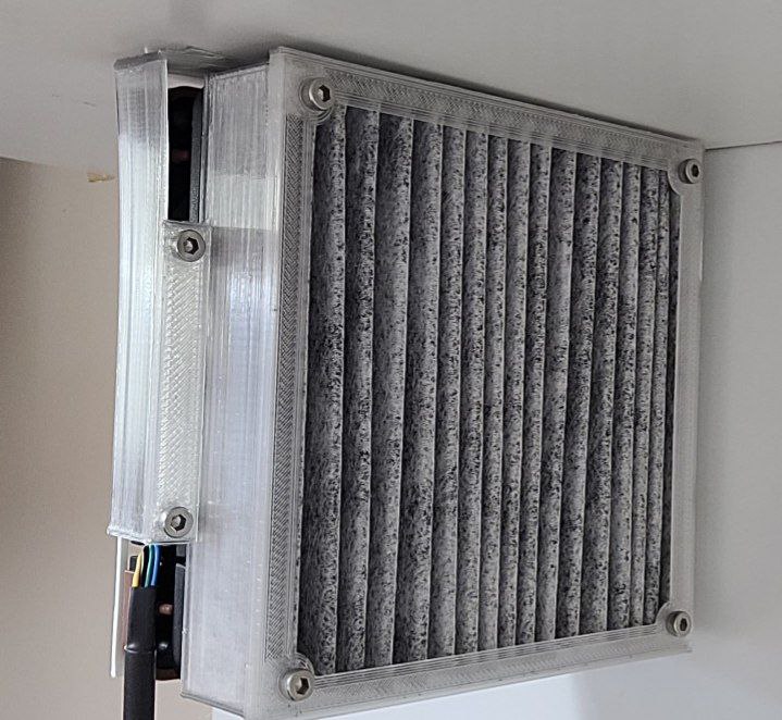 140mm Fan + Filter assembly by mongke | Download free STL model ...