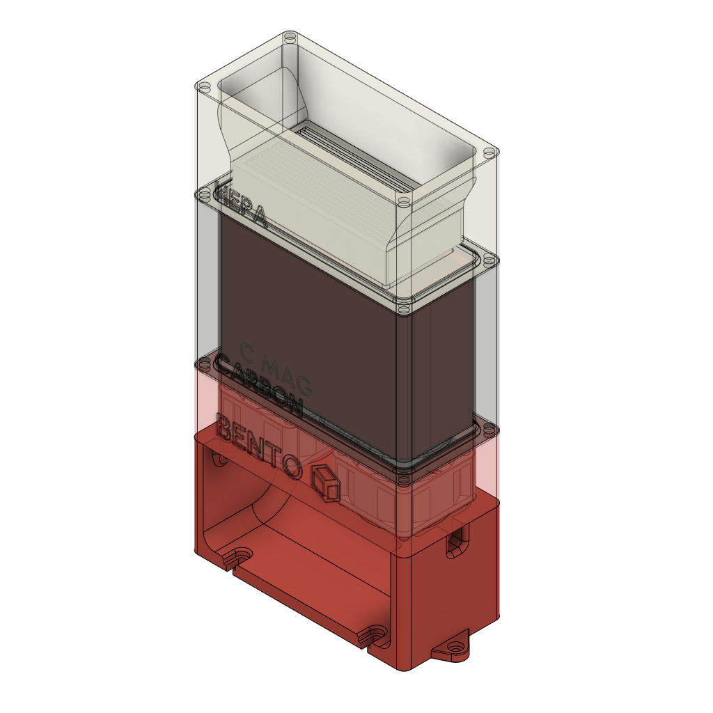 BentoBox v2.0 Carbon filter for Bambu Lab X1C, enclosed P1P & Voron ...