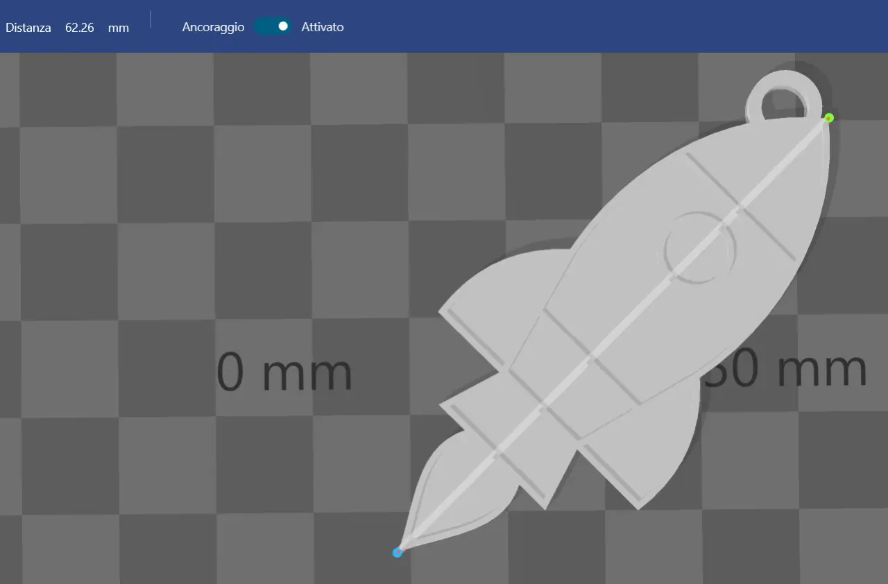 Rocket Keychain by GMB | Download free STL model | Printables.com