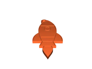 Rocket Keychain by GMB | Download free STL model | Printables.com