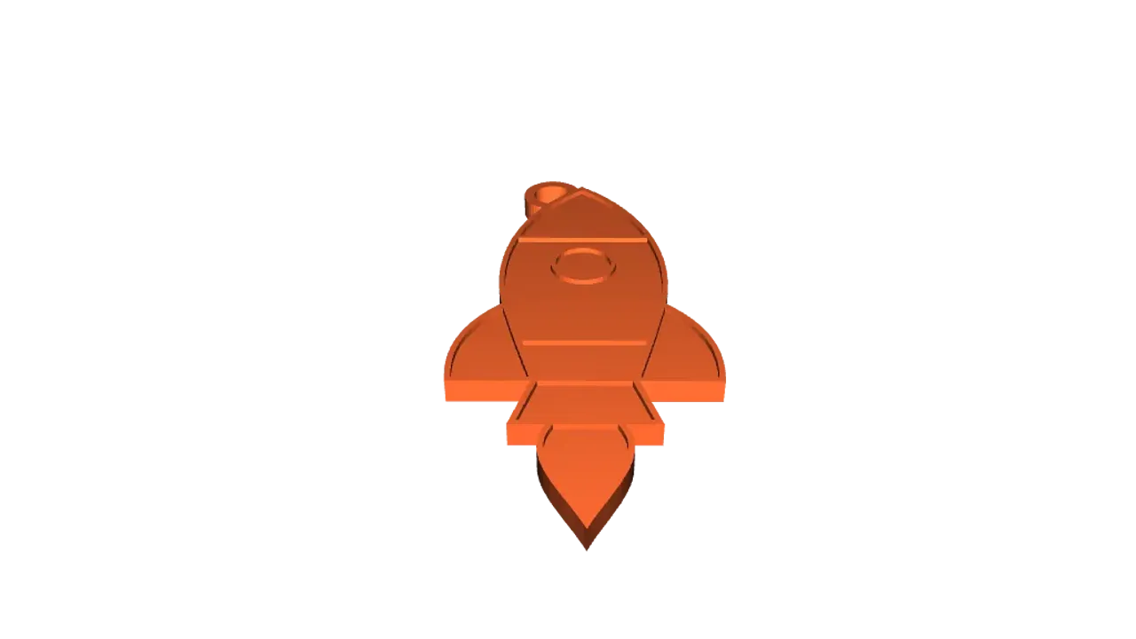 Rocket Keychain by GMB | Download free STL model | Printables.com