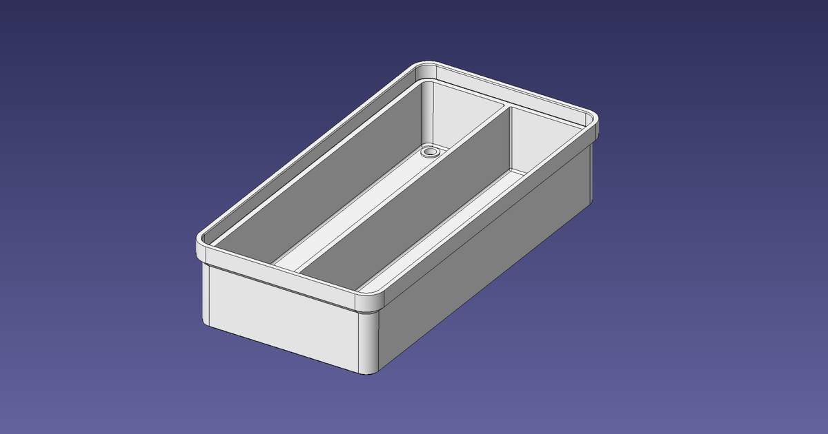 1x2 units, third height, 2x1 grid Stackable Insertbox by Bodo ...