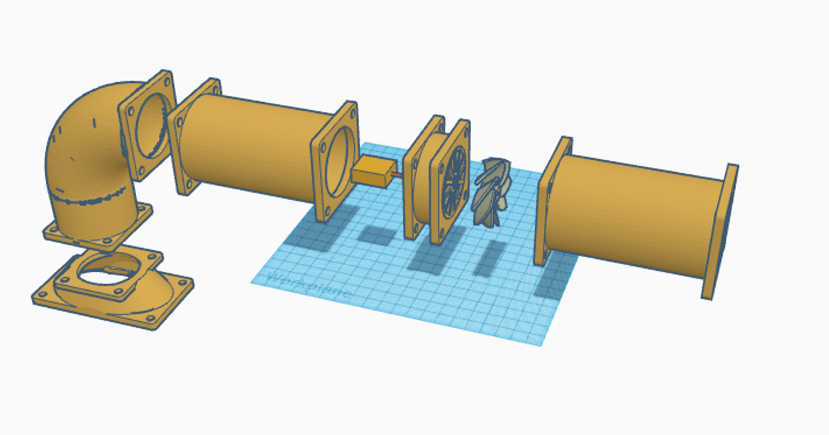 Extractor system for airbrushing etc. by boonie | Download free STL ...