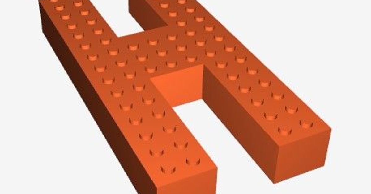 lego H by Cameron Smith | Download free STL model | Printables.com