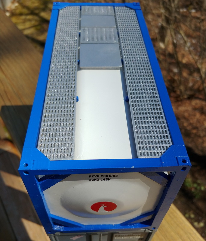 20' ISO Tank Container for your Garden Railroad - 1:29 compatible scale ...