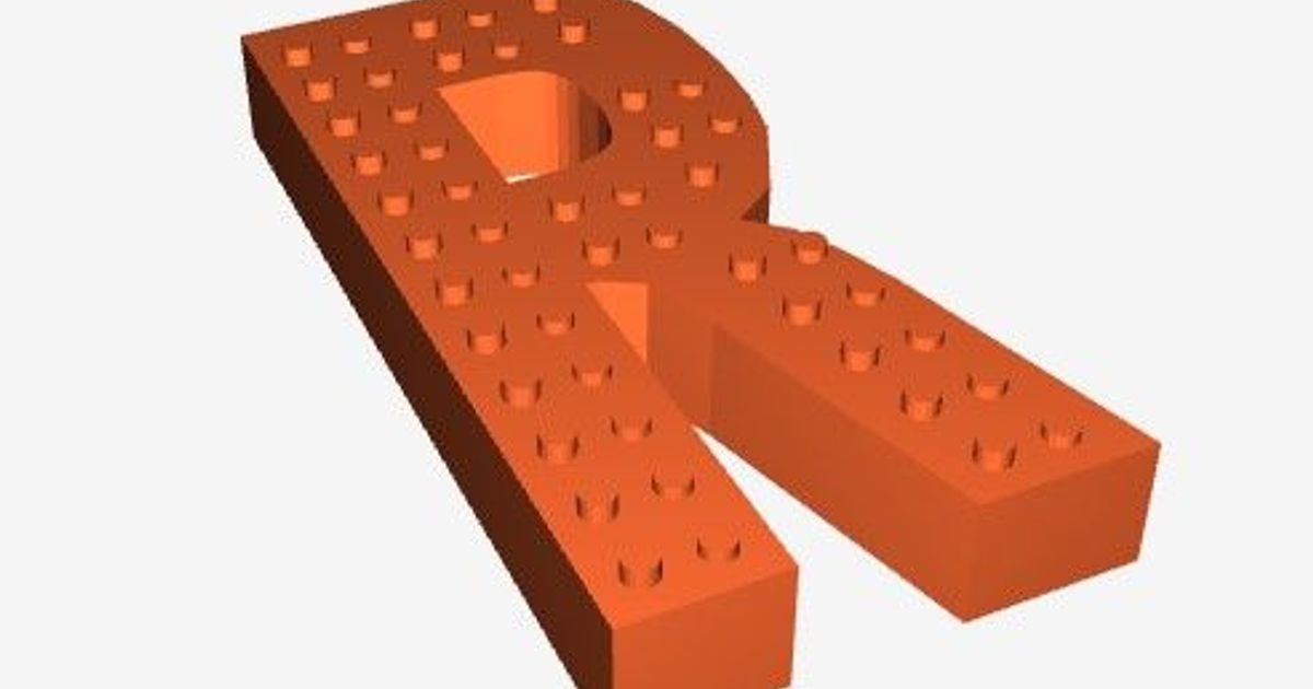 lego R by Cameron Smith | Download free STL model | Printables.com