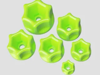 star grip / Knob / Sterngriff M3, M4, M5, M6, M8, M10 by genja ...