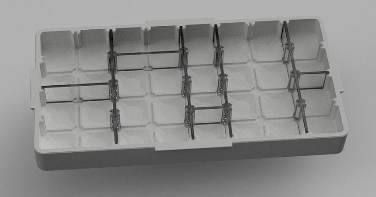 Box with customizable dividers by kynes | Download free STL model ...