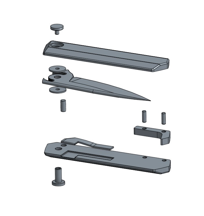 Flipper Knife by Arctic3Design | Download free STL model | Printables.com