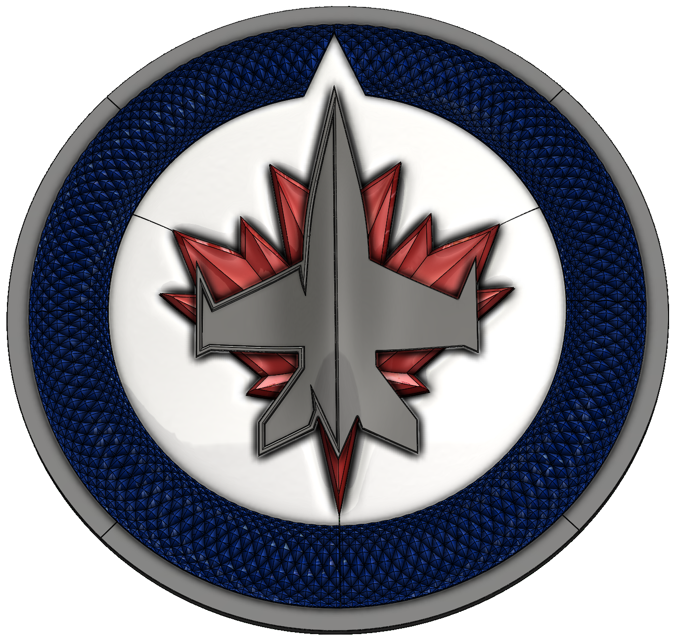 Winnipeg Jets Custom Logo by vider | Download free STL model ...