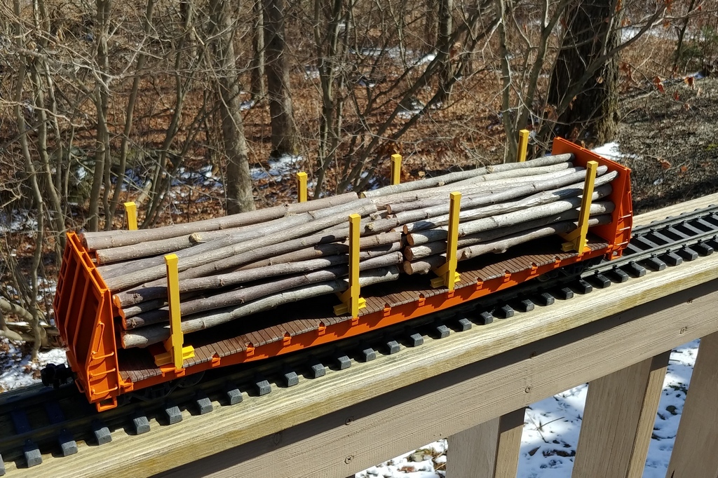 Bulkheads and Log Bunks for the long LGB Flatcar - 1:29 Scale by ...