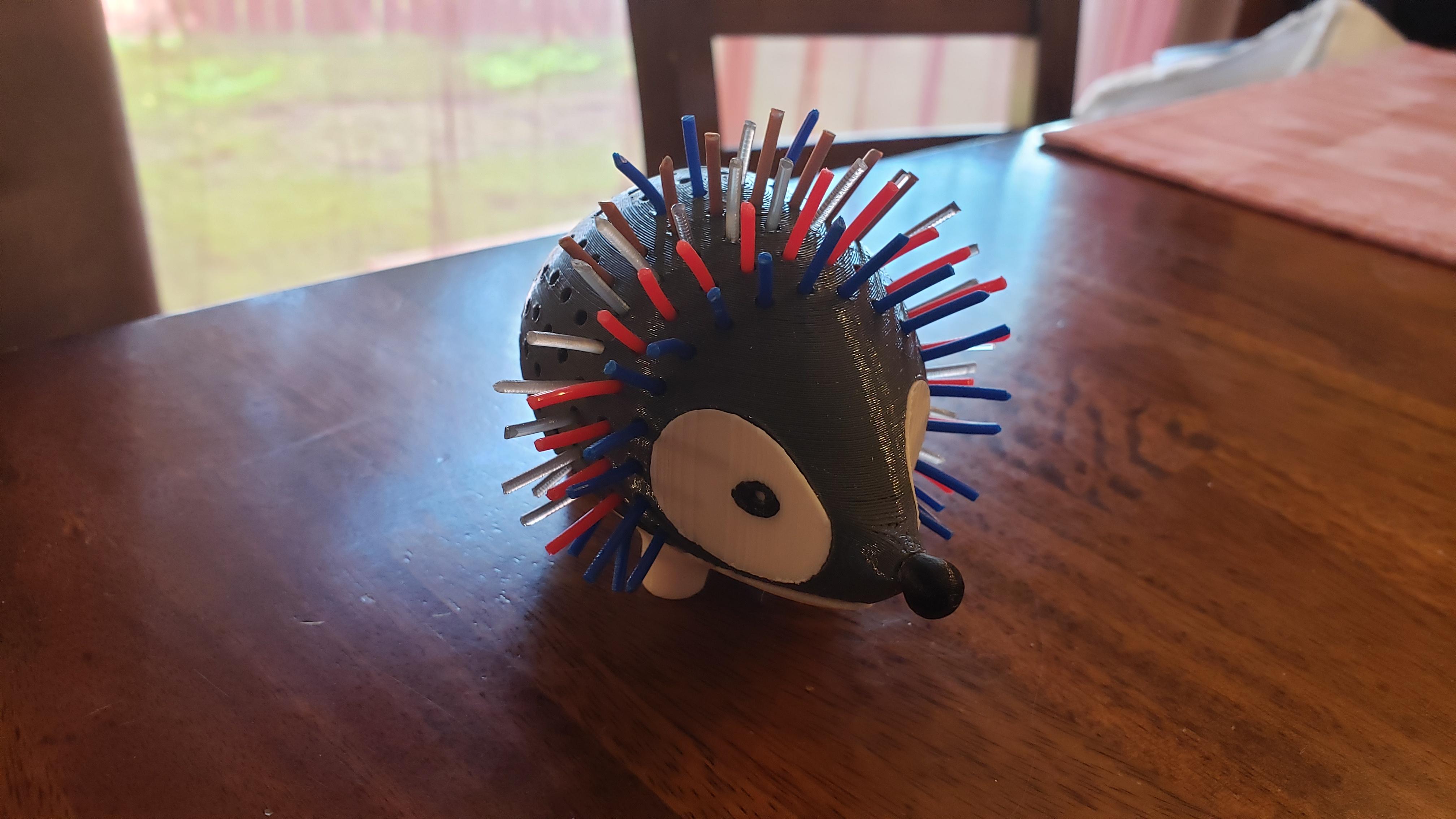 Small Multicolored Hedgehog for single color printer by AKinferno ...