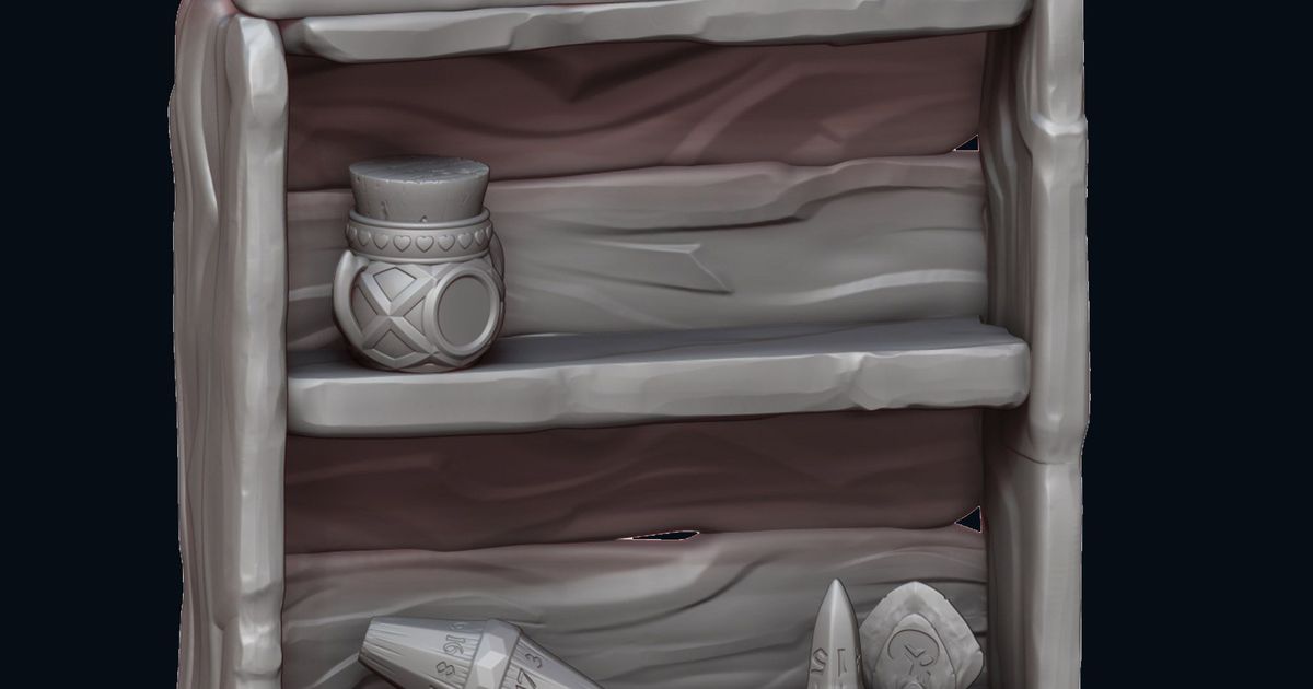 Potion Shelf - Mythic Potions by Ars Moriendi 3D | Download free STL ...