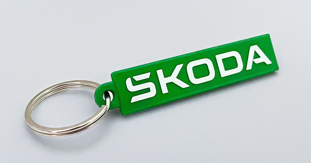 Skoda Auto Keychain Multicolor por Martin Králík | Descargar modelo STL ...
