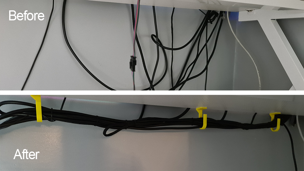 Under Desk Cable Tidy By Whisky Lima Download Free Stl Model