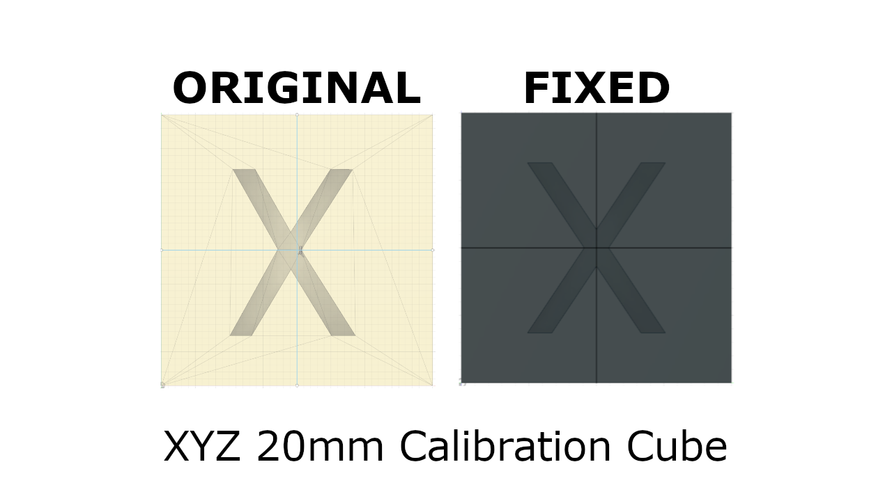 Fixed XYZ 20mm Calibration Cube by BioKeks | Download free STL model ...