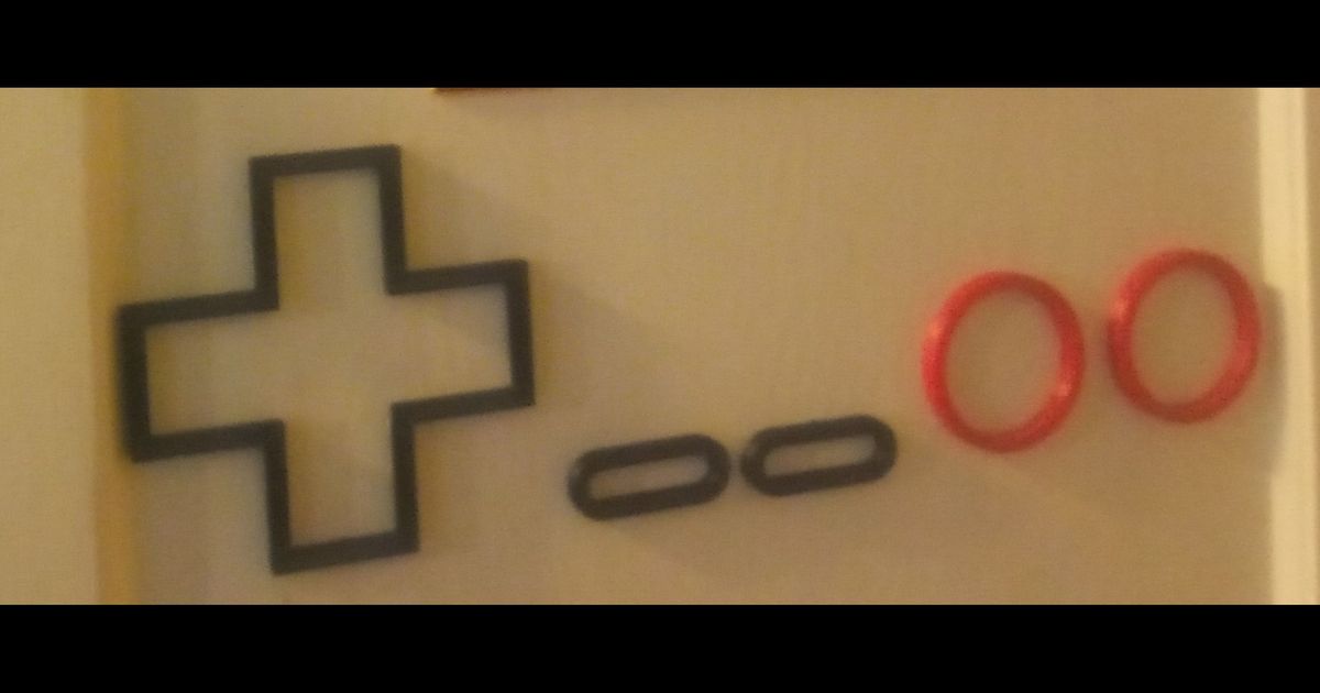 NES Controller Button Wall Art by YourBuddyDinec | Download free STL ...