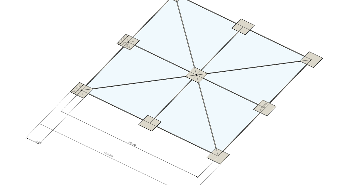 Bed Level Test Print 280x280mm by DIY PERSPECTIVE | Download free STL ...