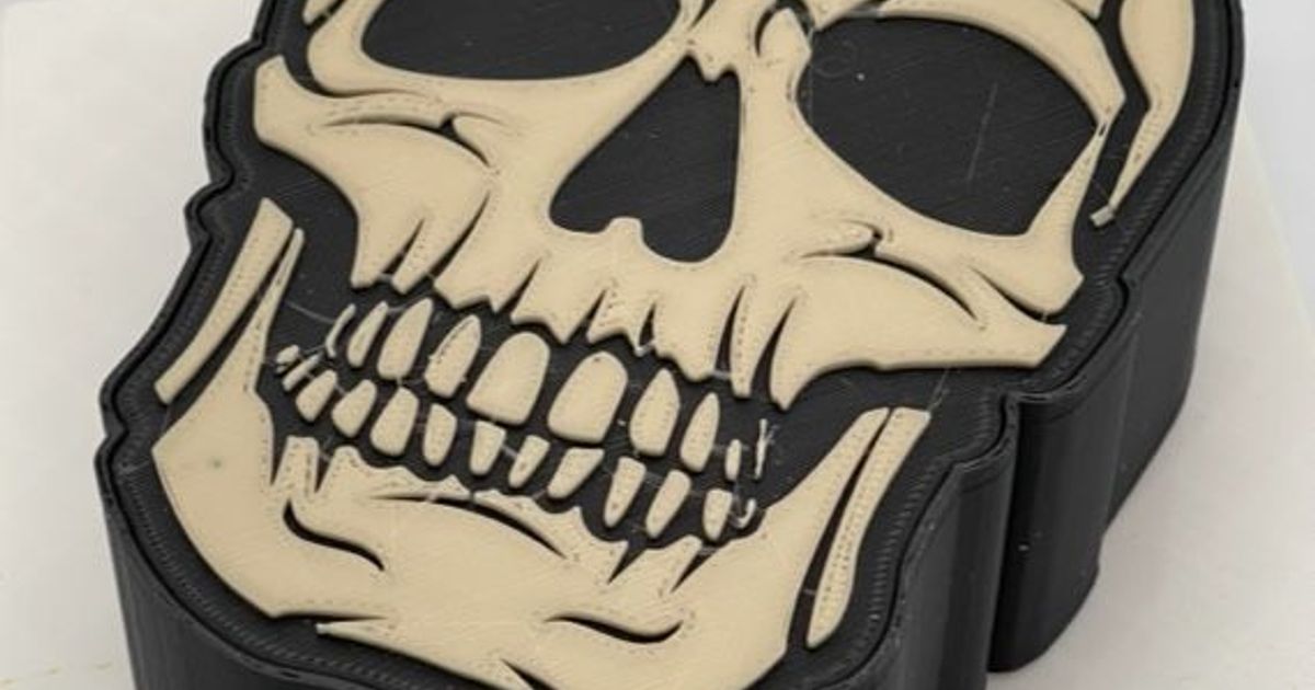 Halloween Skull Candy Box by chris | Download free STL model ...