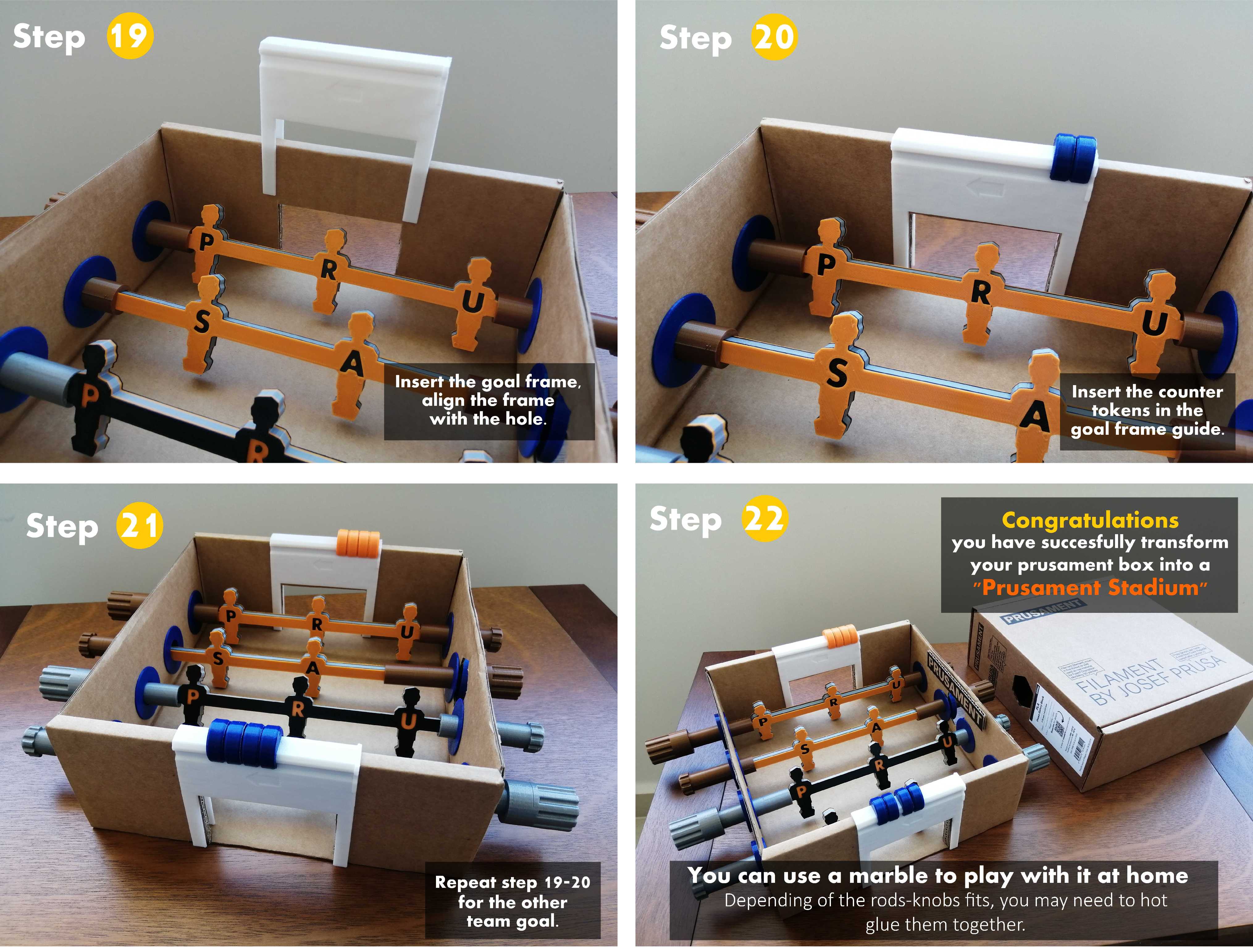 Foosball in a Box (AKA Prusament Stadium) by rayjizza | Download free ...