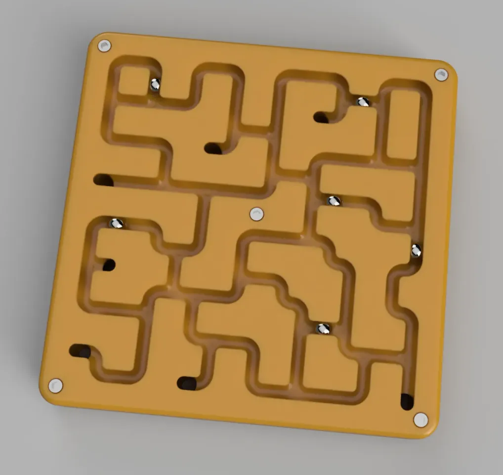Double-Sided Sensory Ball Bearing Maze by trrevvorr | Download free STL ...