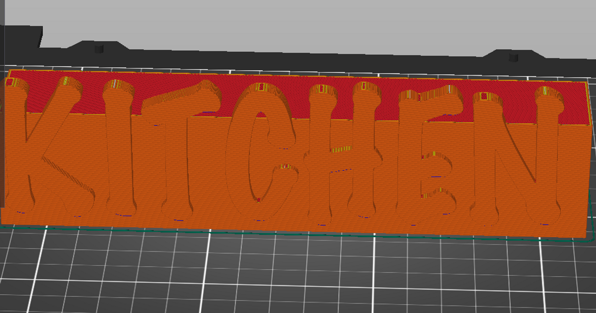 Kitchen sign by James Andrews | Download free STL model | Printables.com