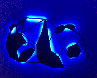 Panda Wall Art Lamp by DMaker | Download free STL model | Printables.com