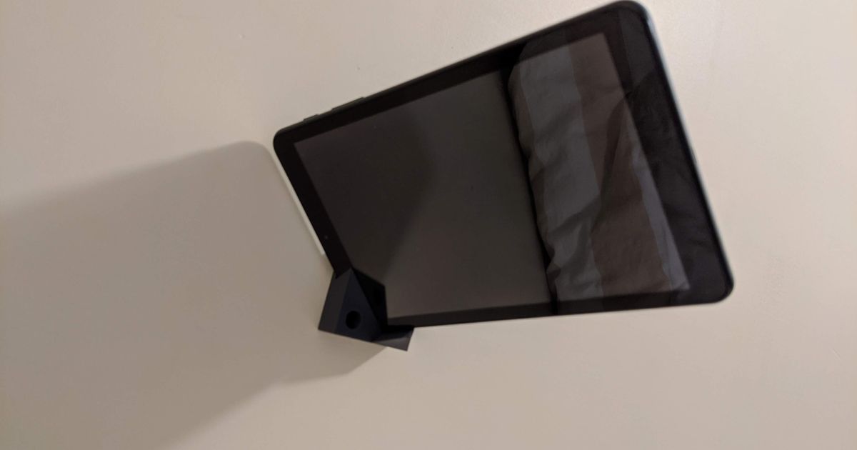 Angled Tablet Holder by davychiu | Download free STL model | Printables.com